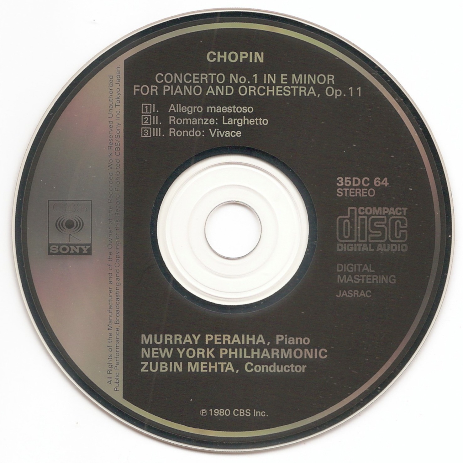 The First Pressing CD Collection: Frédéric Chopin - Piano Concerto No. 1 The First Pressing CD Collection: Frédéric Chopin - Piano Concerto No. 1