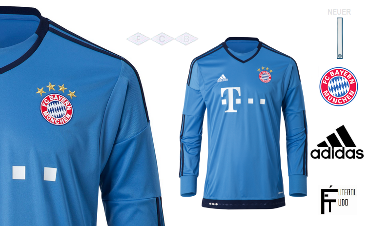 Futebol é Tudo: Camisa FC Bayern GK Home Manoel Neuer 2015/2016 Futebol é Tudo: Camisa FC Bayern GK Home Manoel Neuer 2015/2016