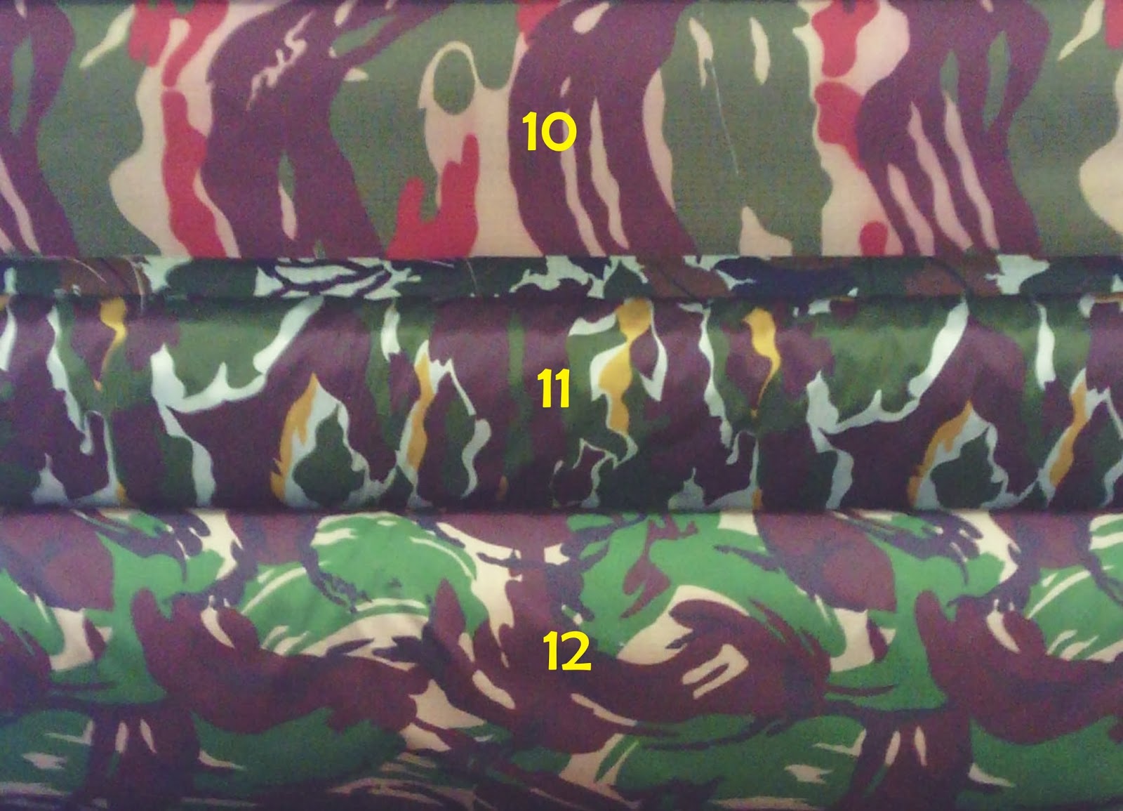 Jenis Kain Seragam Tni