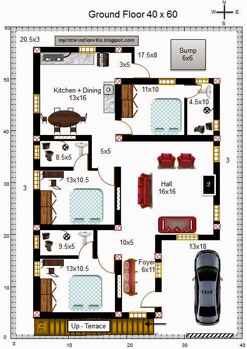 North East Corner Plot House Plans - House Design Ideas