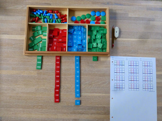 Family FECS: Montessori Activity: Stamp Game - Dynamic Addition