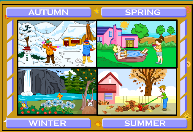 Imagenes de las estaciones del año en inglés - Imagui