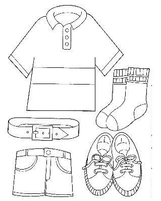 COLOREA TUS DIBUJOS: Prendas de vestir para colorear﻿