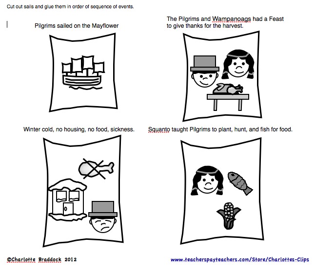Free Thanksgiving Story Sequencing Printable - Classroom Freebies