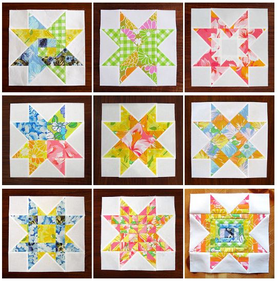 Bloques de patchwork. Tutoriales. / Quilt blocks tutorials. - The Crafty Room