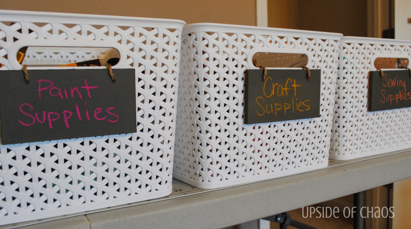 Upside Of Chaos: Wooden Chalkboard Labels