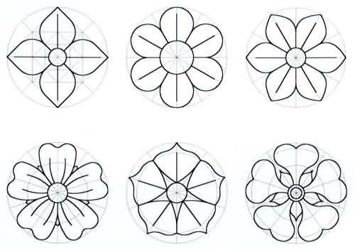 Moldes para patchwork de flores - Imagui