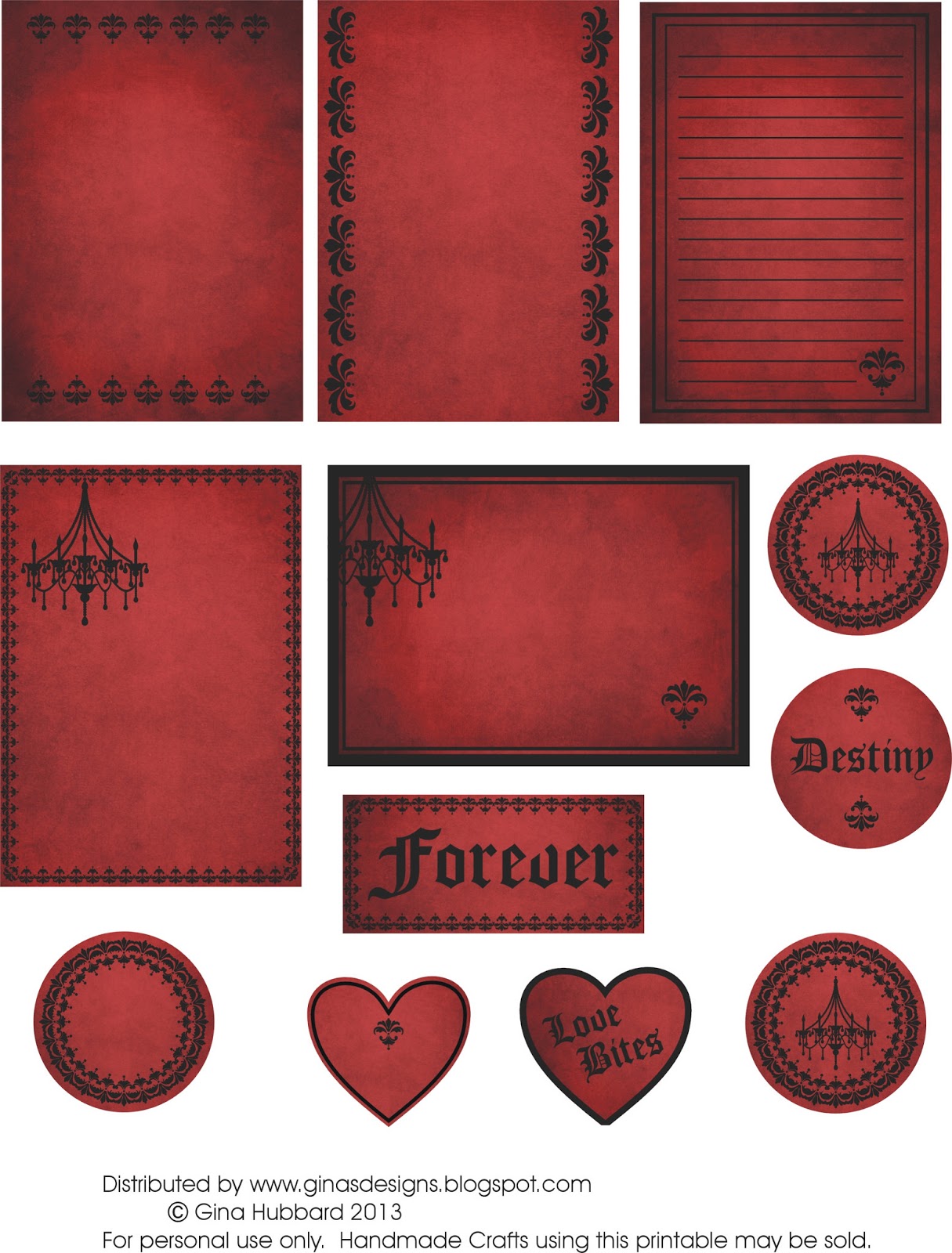 Ginas Designs: Gothic Freebie Friday