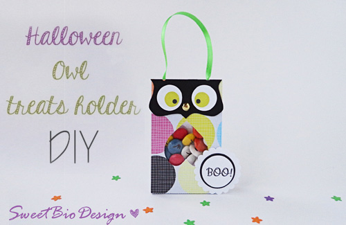 My Owl Barn: Halloween Owl Treats Holder with Template