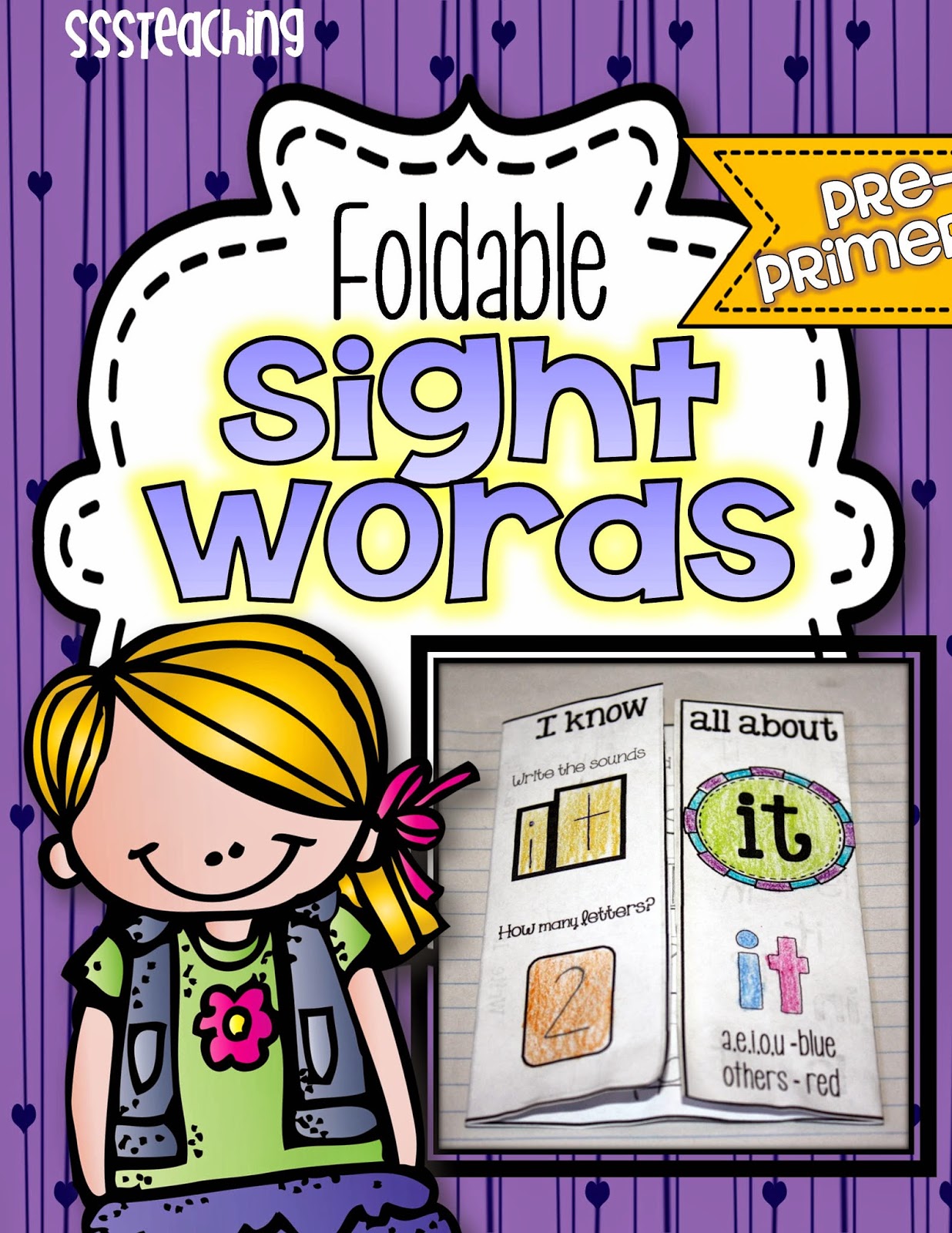 Primer Sight Word Interactive Foldable Pack - SSSTeaching