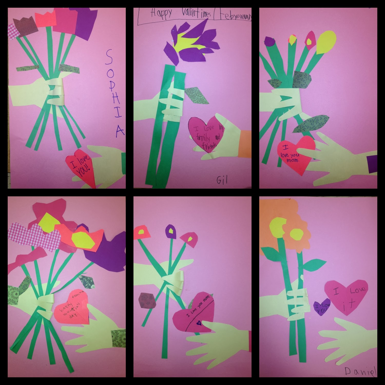 edenfolwell: Art Lesson - Valentine's Day Flower Collage