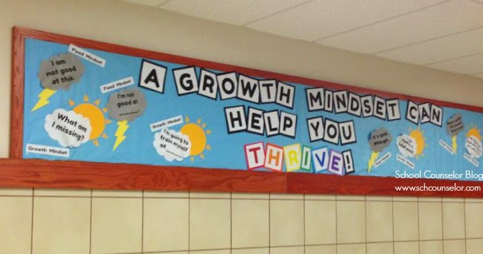 A Growth Mindset Can Help You Thrive! Bulletin Board