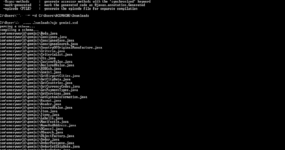 JavaRoots: Convert Xsd Files In Java Classes