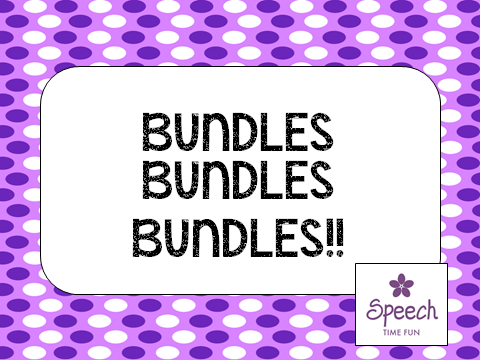 BUNDLES BUNDLES BUNDLES...Say What?! - Speech Time Fun: Speech and ...
