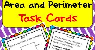 The Best of Teacher Entrepreneurs: MATH LESSON - Task Cards - Area and ...