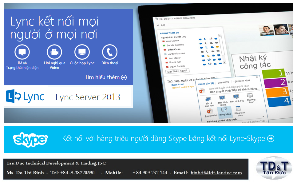 Thông tin Và Ứng dụng Office 365: Lync Web App và những ứng dụng của Lync