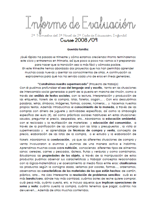 Ejemplo de informe - Imagui