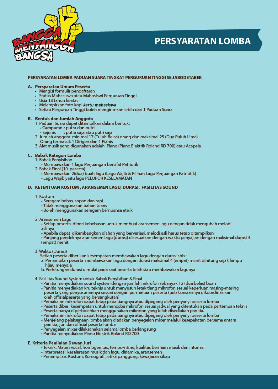 bangga menyangga bangsa!: Pendaftaran Lomba Paduan Suara Tingkat ... bangga menyangga bangsa!: Pendaftaran Lomba Paduan Suara Tingkat ...
