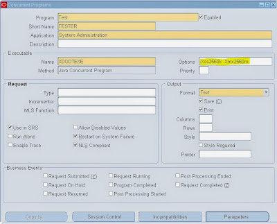 Learning SOA: Warning!!! Due to high volume of data, got out of memory exception