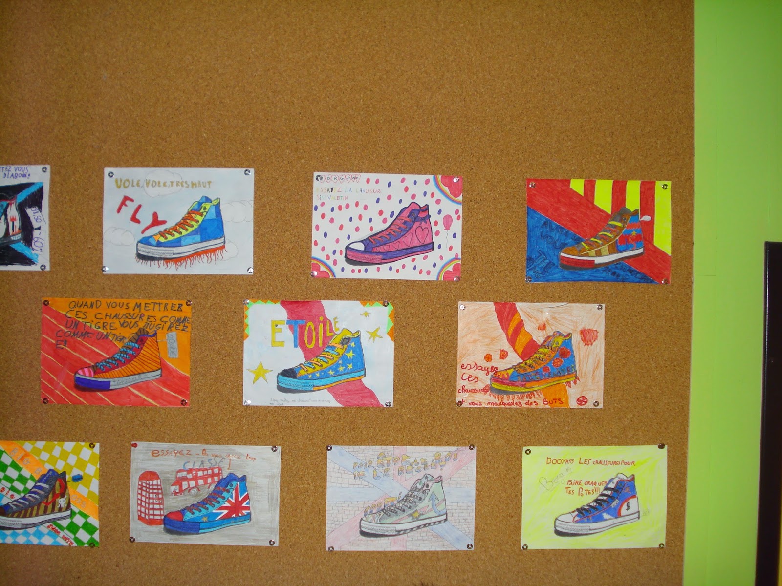 art visuel chaussure