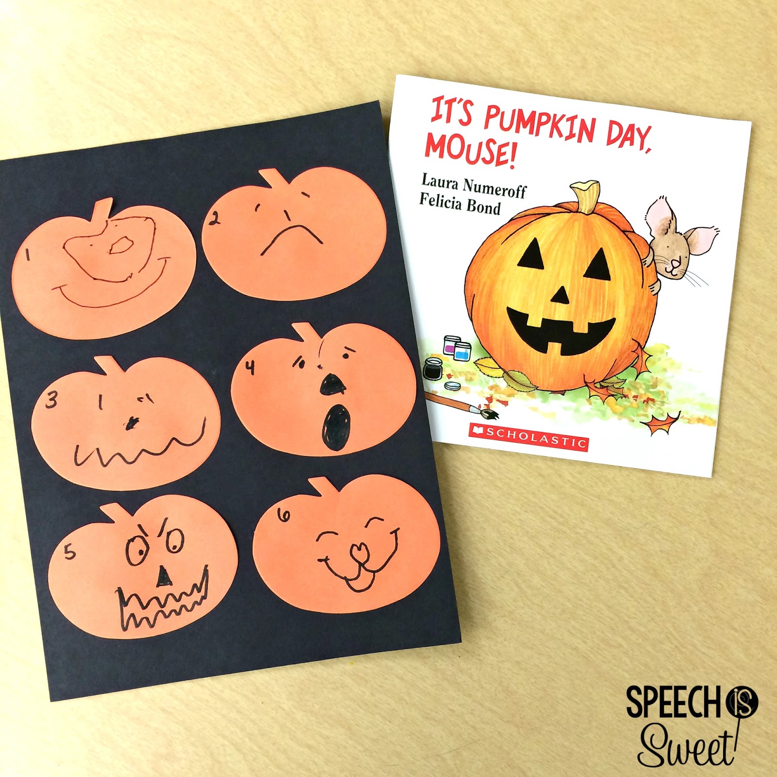 It's Pumpkin Day, Mouse! (Ideas and a craft) - Speech is Sweet