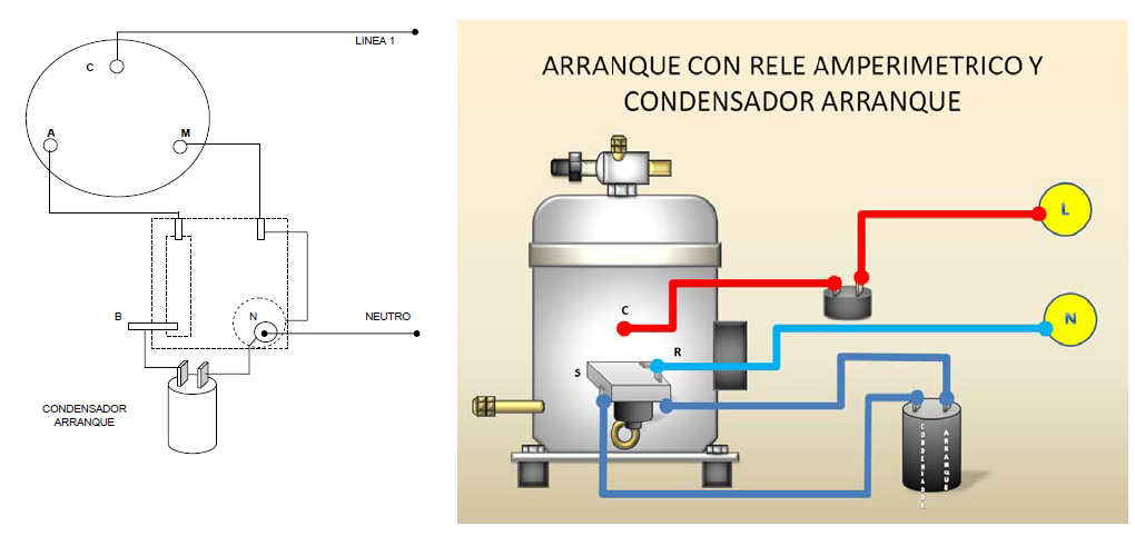 Capacitores de Arranque y Marcha. Como Conectarlos?