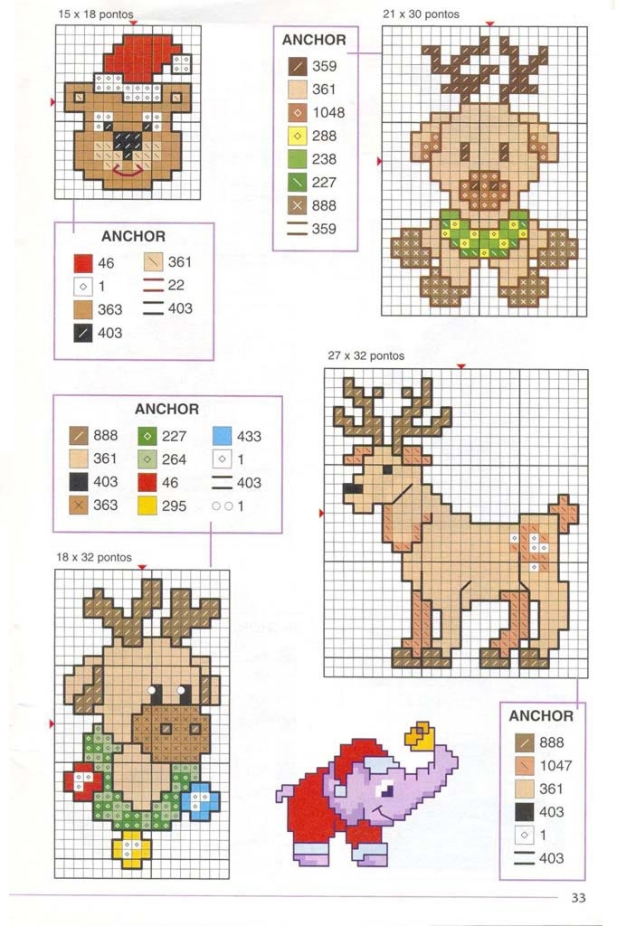 Navidad en punto de cruz - Imagui