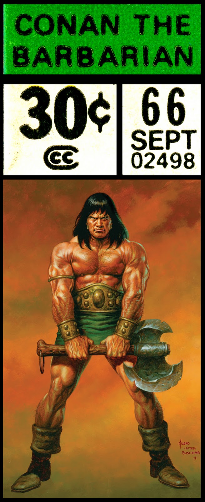 Cornered: Joe Jusko corners CONAN THE BARBARIAN Cornered: Joe Jusko corners CONAN THE BARBARIAN