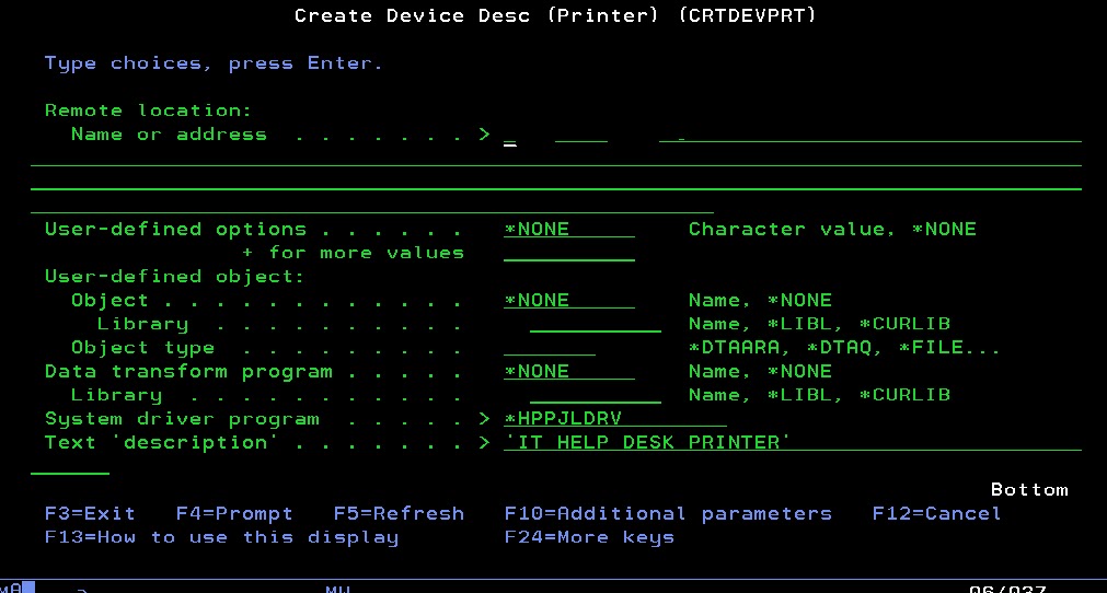 iSeries: AS400 IP Printing