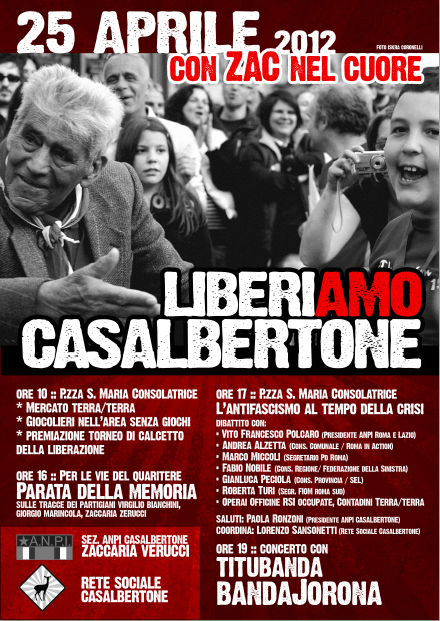 ANPI Provinciale di Roma: 25 aprile: Sez. ANPI Casalbertone - Zaccaria ... ANPI Provinciale di Roma: 25 aprile: Sez. ANPI Casalbertone - Zaccaria ...