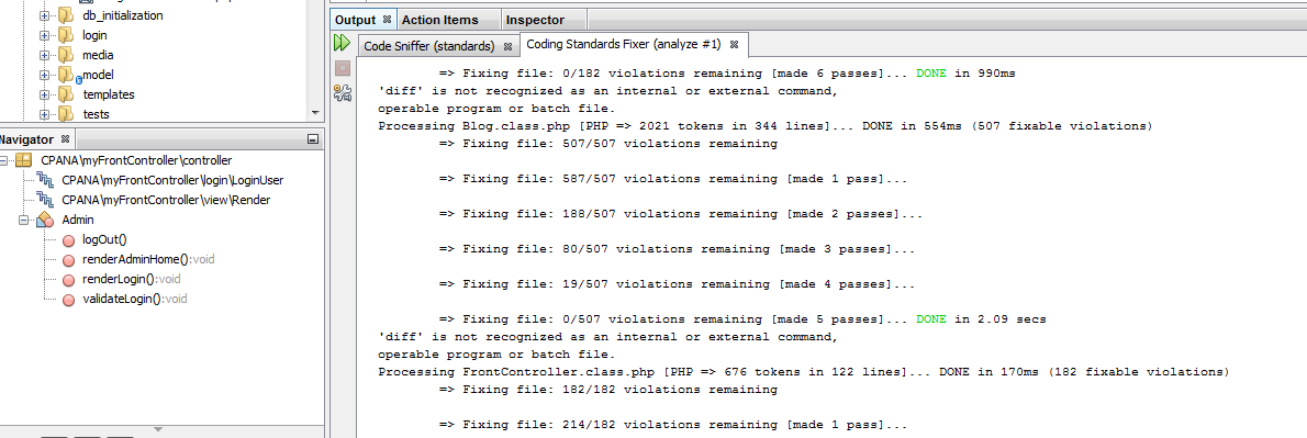 Cristian Pana - blog: Fixing PSR2 errors with phpcbf and integration with Netbeans 8