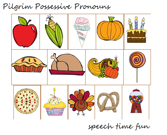 Pilgrim Possessive Pronouns FREEBIE! - Speech Time Fun: Speech and ...