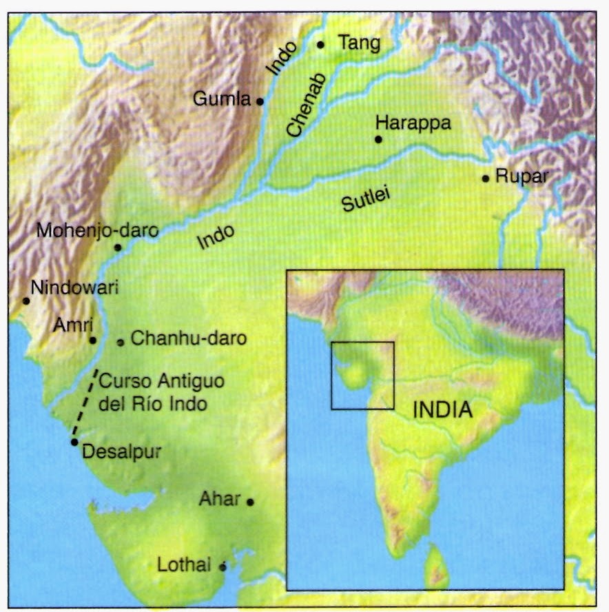 Mapa De La Ciudad De Harappa