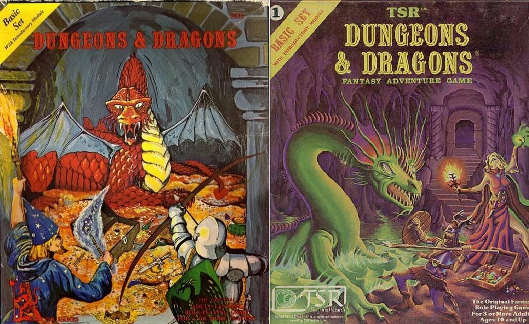 SWORD & SHIELD: Holmes compares his Basic D&D boxed set to the Moldvay Basic D&D boxed set