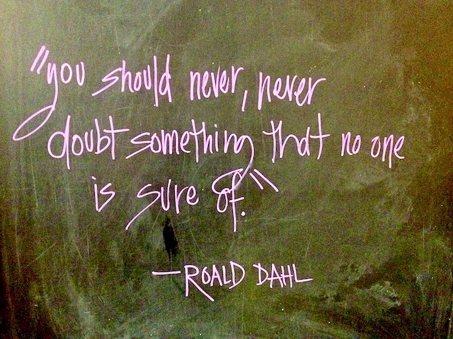 And your bird can sing: {words} Roald Dahl