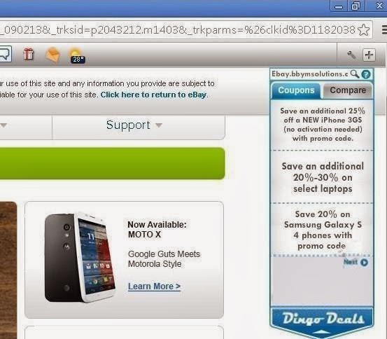 Eliminar ofertas Dingo - Solucionavirus.com