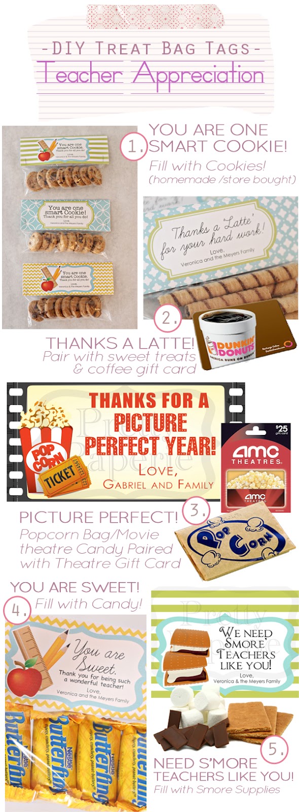 DIY Teacher Appreciation Treat Bag Inspiration Board – At Home With Natalie