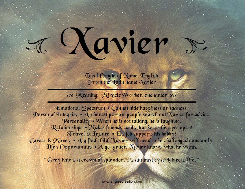 Xavier Unique Names xavier-unique-names