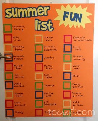 TPcraft.com: Summer Boredom Buster {Summer Bucket List}