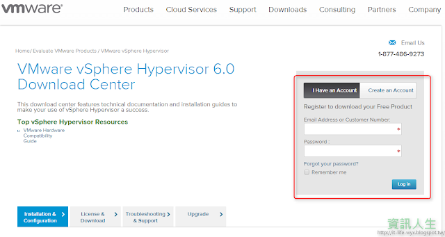 【教學】VMware vSphere Hypervisor 6.0 (ESXI) 安裝 (安裝於VMware Workstation 12) - 資訊人生 IT-Life