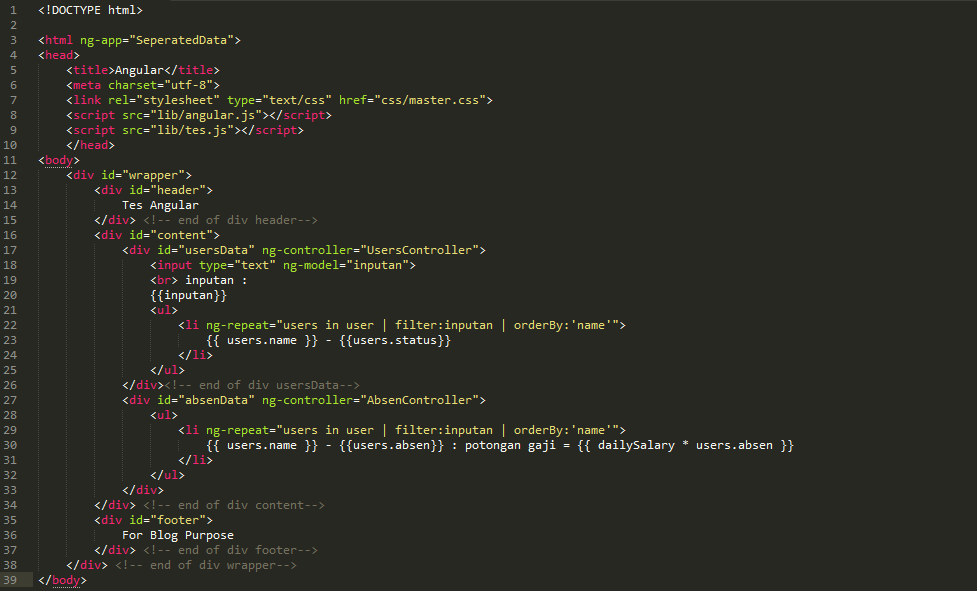 Nostra Technology: Pengenalan AngularJS part 2 Nostra Technology: Pengenalan AngularJS part 2