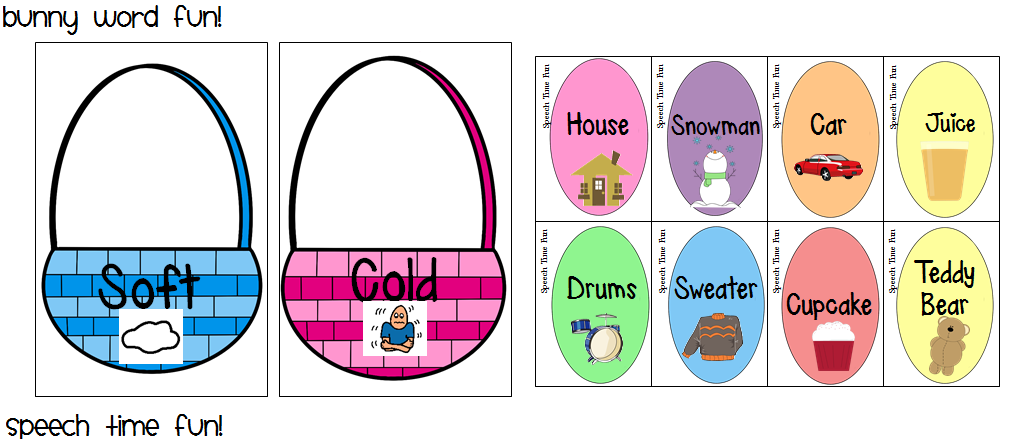 Bunny Word Fun! - Speech Time Fun: Speech and Language Activities