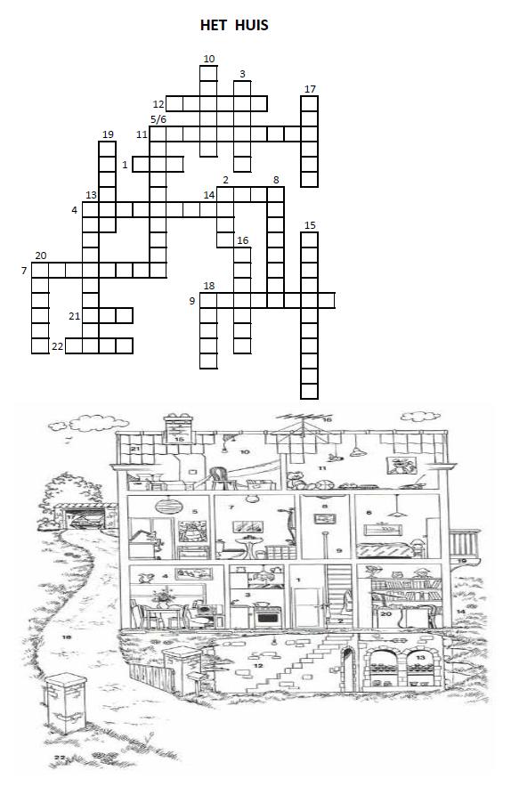 Spreek je Nederlands?: A la maison - Mots croisés