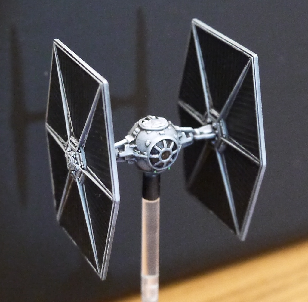 Rule 37: Blog hiatus over: X-Wing miniatures Tie Fighter repaint!