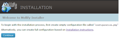 Tecnología para todos: Instalación de Mollify v1.8.8.3