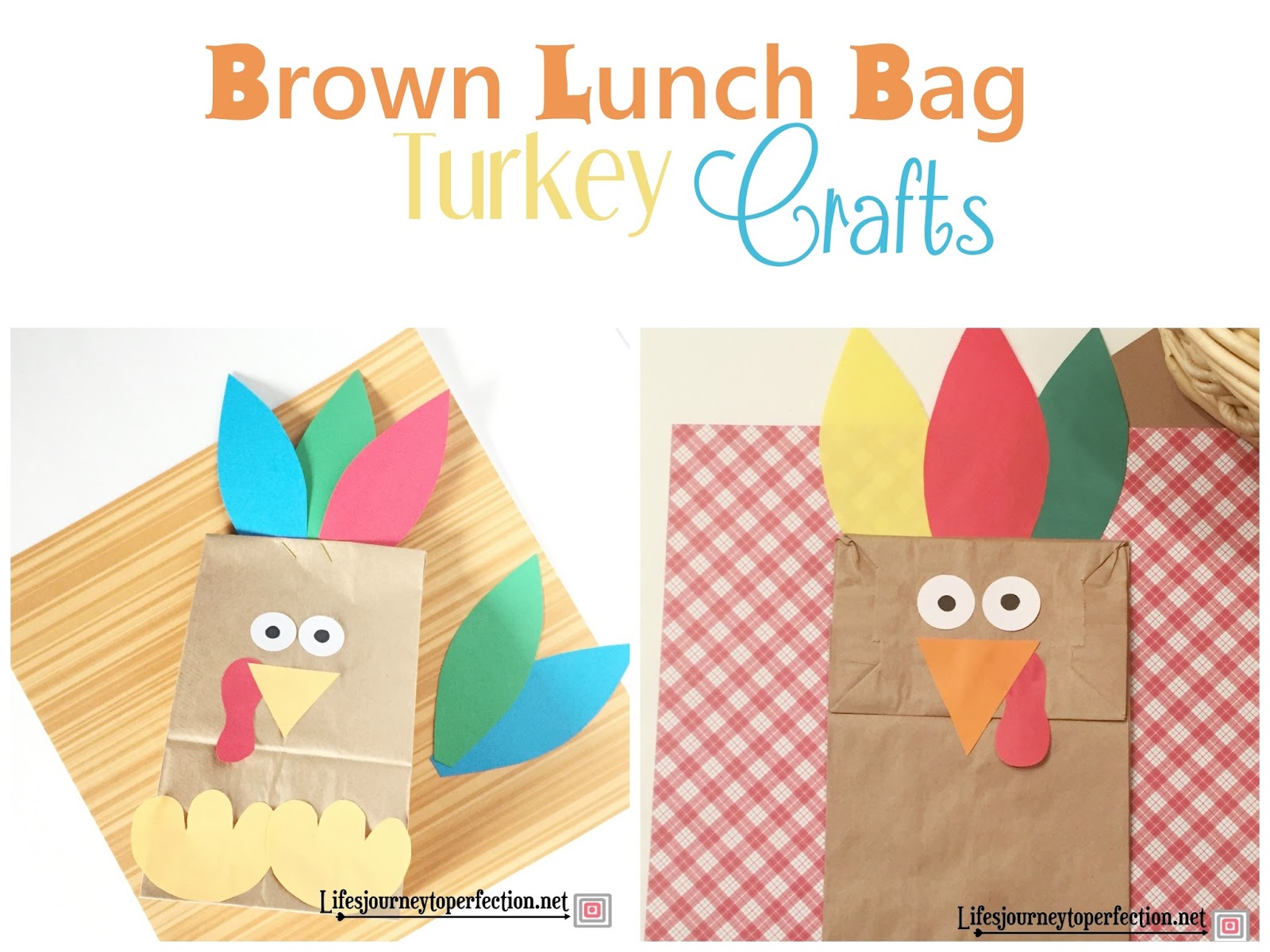 Life s Journey To Perfection Two Turkey Brown Lunch Bag Turkey Crafts life-s-journey-to-perfection-two-turkey-brown-lunch-bag-turkey-crafts