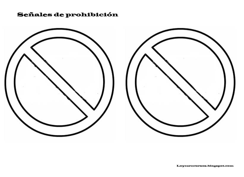 Signos de seguridad para colorear - Imagui