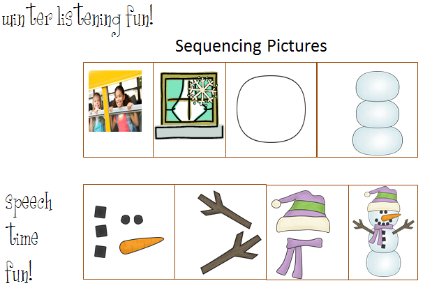 Winter Listening Fun! - Speech Time Fun: Speech and Language Activities
