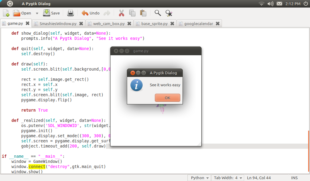 The Raving Rick: Using PyGame in a PyGtk App The Raving Rick: Using PyGame in a PyGtk App