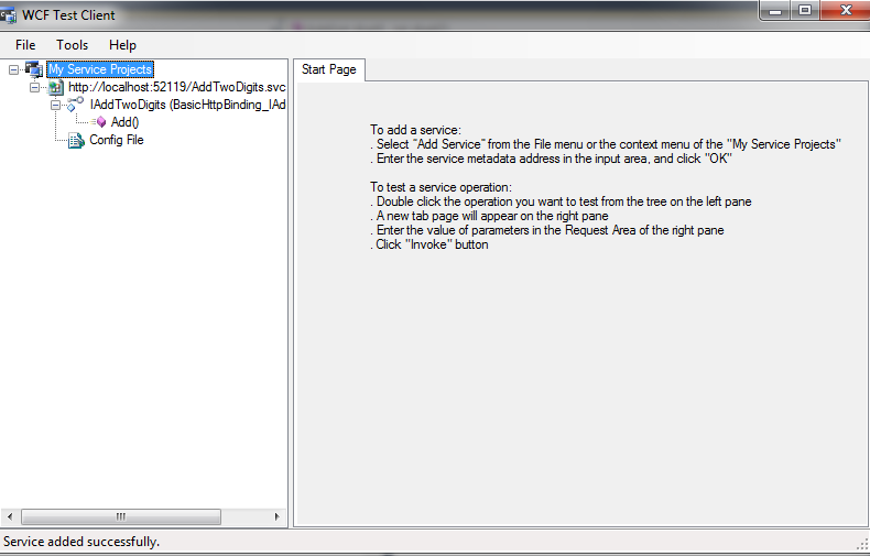 Creating a Simple WCF Service – Perceptions